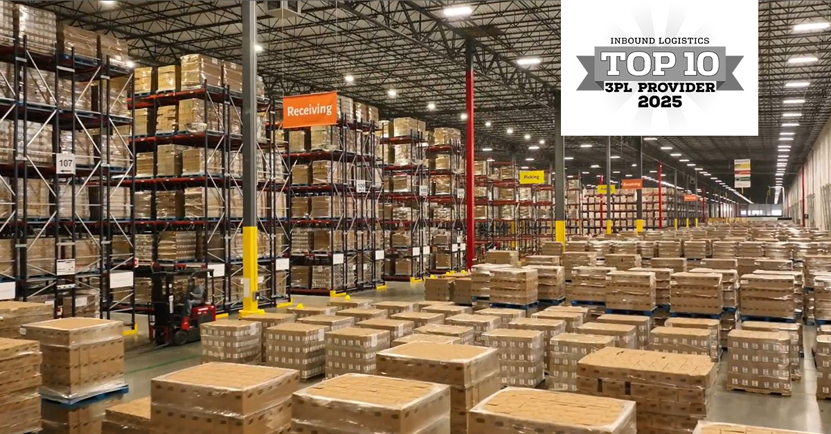 ODW Logistics Secures Top 10 Spot in Inbound Logistics’ 2025 3PL Awards